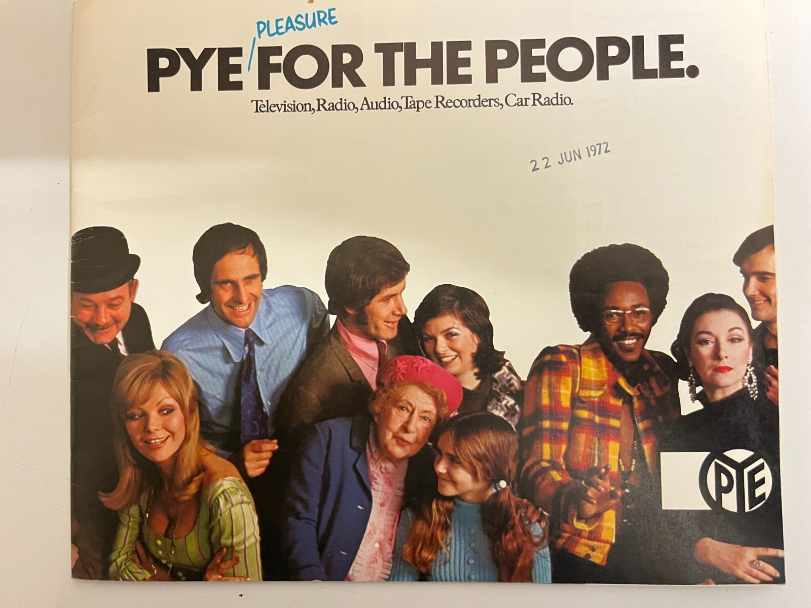 PYE FOR THE PEOPLE tv,radio,audio,tape recorders,car radio 1972 ...