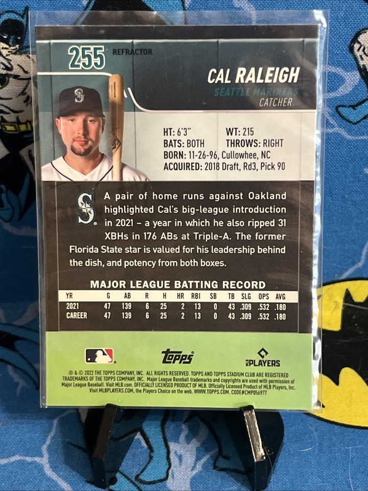Cal Raleigh Rookie Card RC Lot x14 Seattle Mariners 2022 Topps, Bowman ...