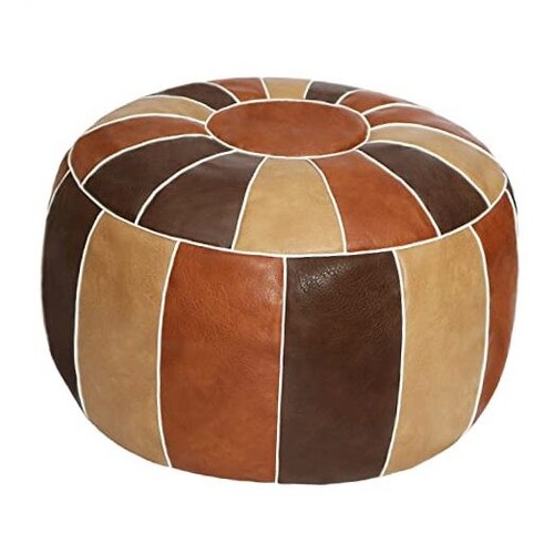 Unstuffed Moroccan Storage Pouf Foot Stool Ottoman Seat Handmade Multi ...
