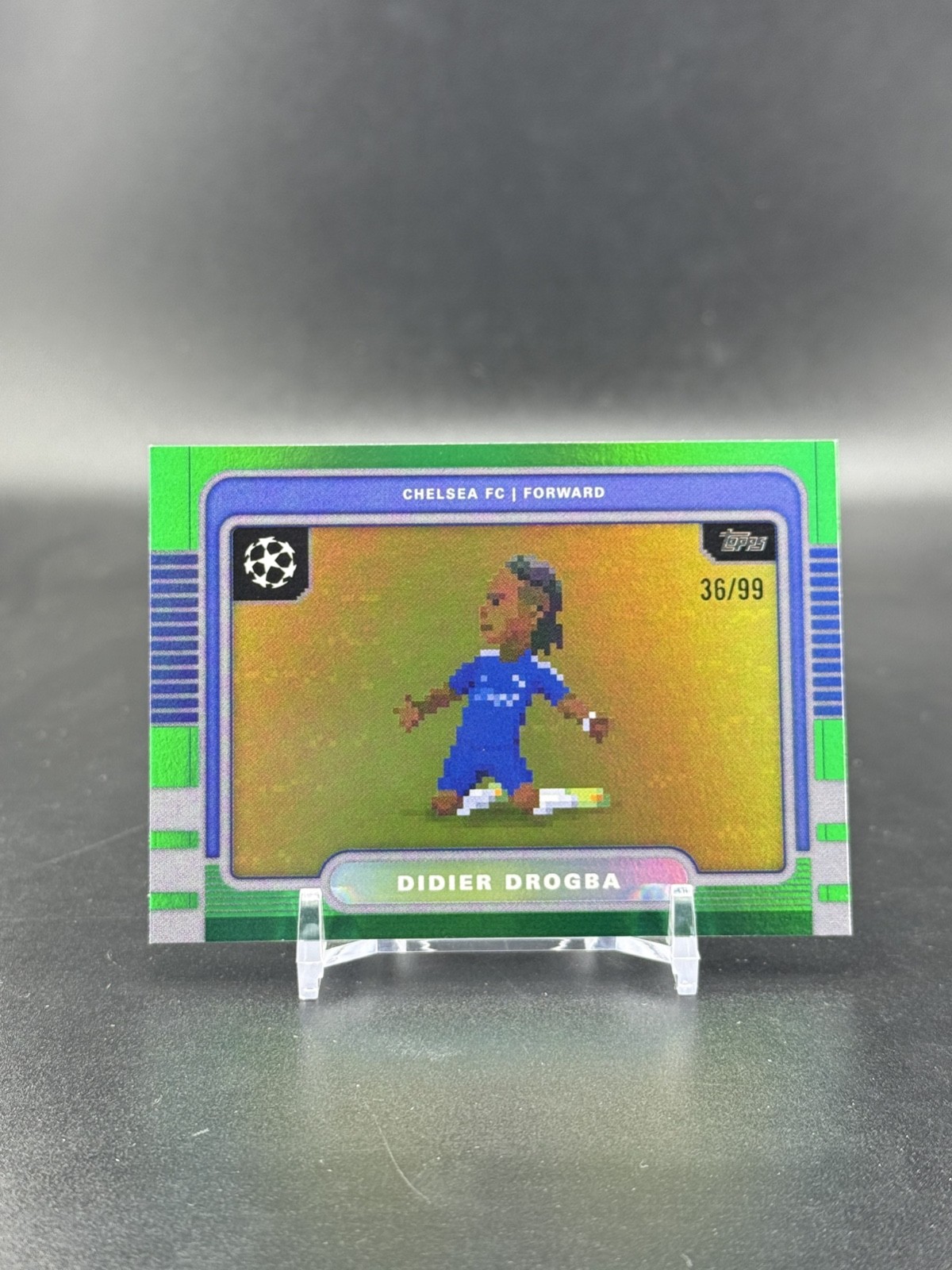 2025 26 Topps Ucc Flagship Didier Drogba 8bit Shots Green