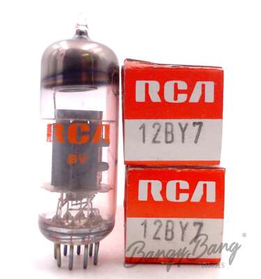2 RCA 12BY7/EL180/12BV7/12DQ7 Video Amplifier Output TV Audio Vacuum ...