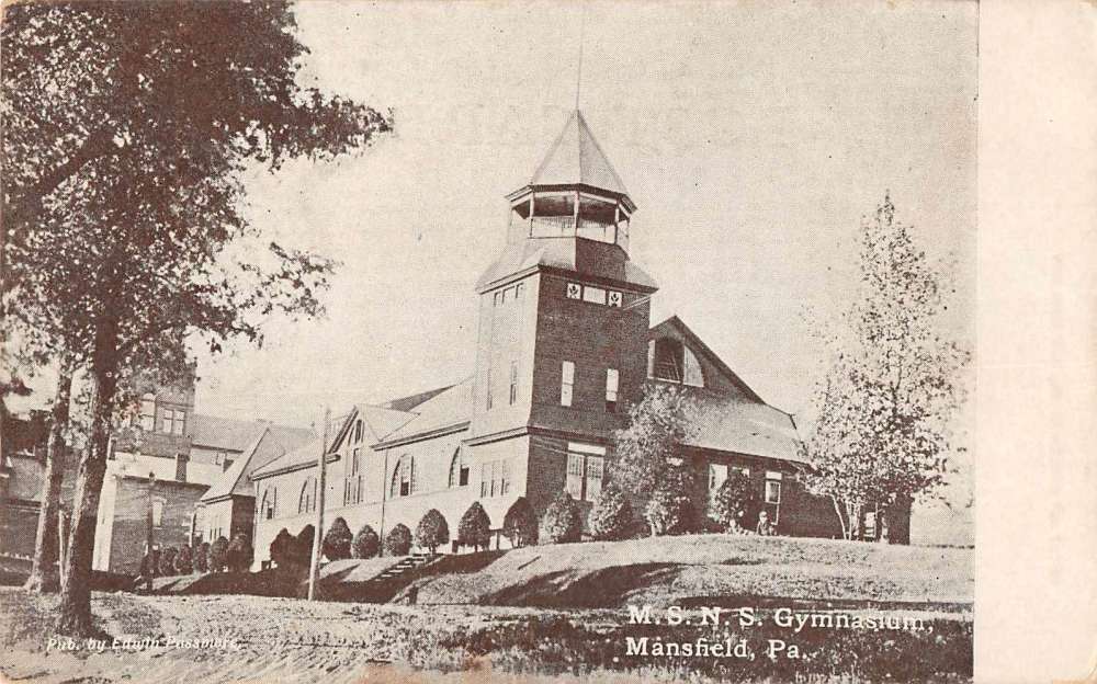Mansfield Pennsylvania MSNS Gymnasium State Normal School Postcard ...