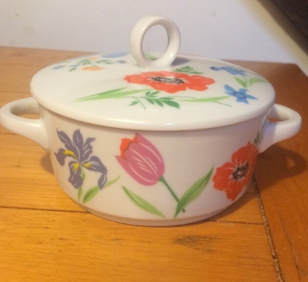 White Floral Primavera Taste Seller by Sigma Ovenware Container with ...