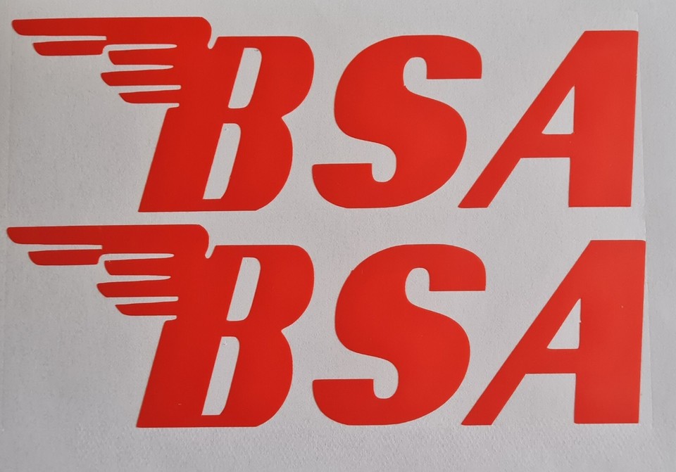 TANK DECAL STICKERS X2 (compatible with BSA MOTORCYCLES) | eBay UK