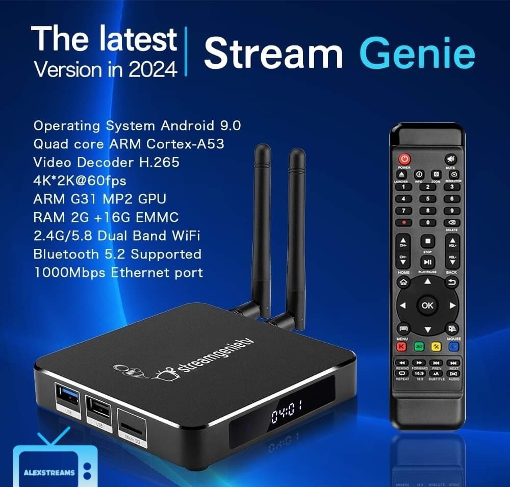 StreamGenie 2.0 TV Stream Box with Newest StreamGenie 2.0 Software ...