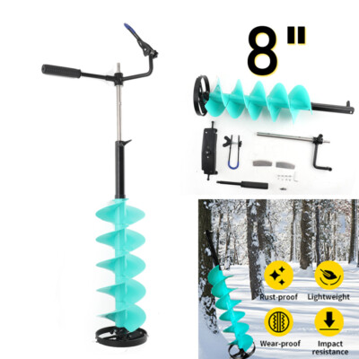 8'' Ice Drill Auger Nylon Ice Auger Bit Drill Adapter Ice Fishing +14 ...
