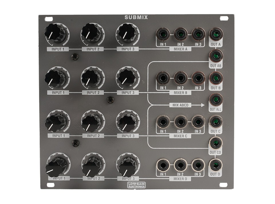 Low-Gain Submix Mixer / Signal Router Modular EURORACK - USED - PERFECT ...