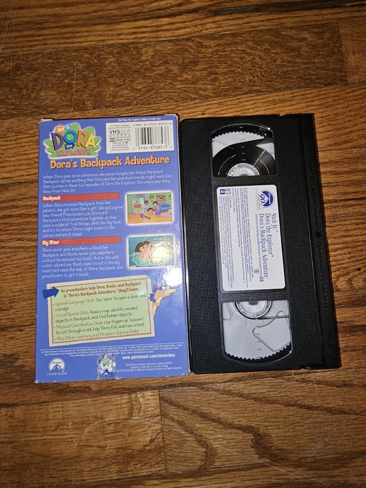 Nickelodeon Dora the Explorer Backpack Adventure VHS 2002 Video Tape ...