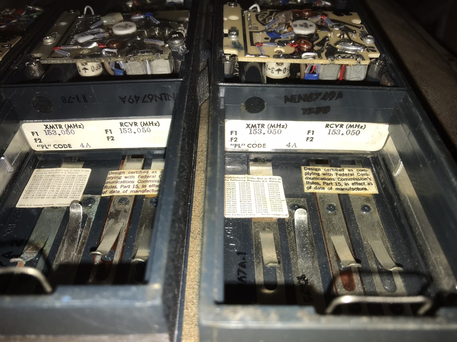 Six Vintage Motorola HT220 Portable Radios 153.050 | eBay