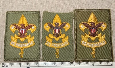 3 Different VTG FIRST CLASS Boy Scout Rank Badge PATCHES BSA Uniform ...