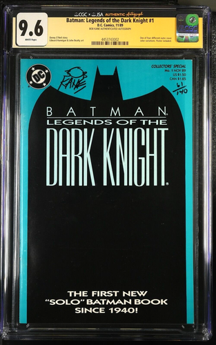 Legends of the Dark Knight #1 - BOB KANE CGC/JSA 9.6 Authentic ...