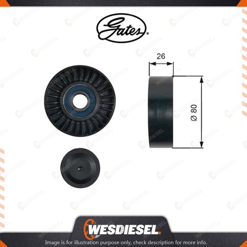 1 x Gates DriveAlign Fan Idler Pulley fits Mercedes Benz Sprinter 906 3 ...