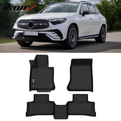 Fits 23-25 Mercedes-Benz GLC Class All Weather 3D Molded Floor Mats ...