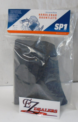 SP1 Snowmobile Handlebar Gauntlets Pair of Black Nylon 45-1900 ( SM ...