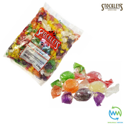 FRUIT DROPS Stockleys INDIVIDUAL Wrapped SWEETS Portion FRUITY ...