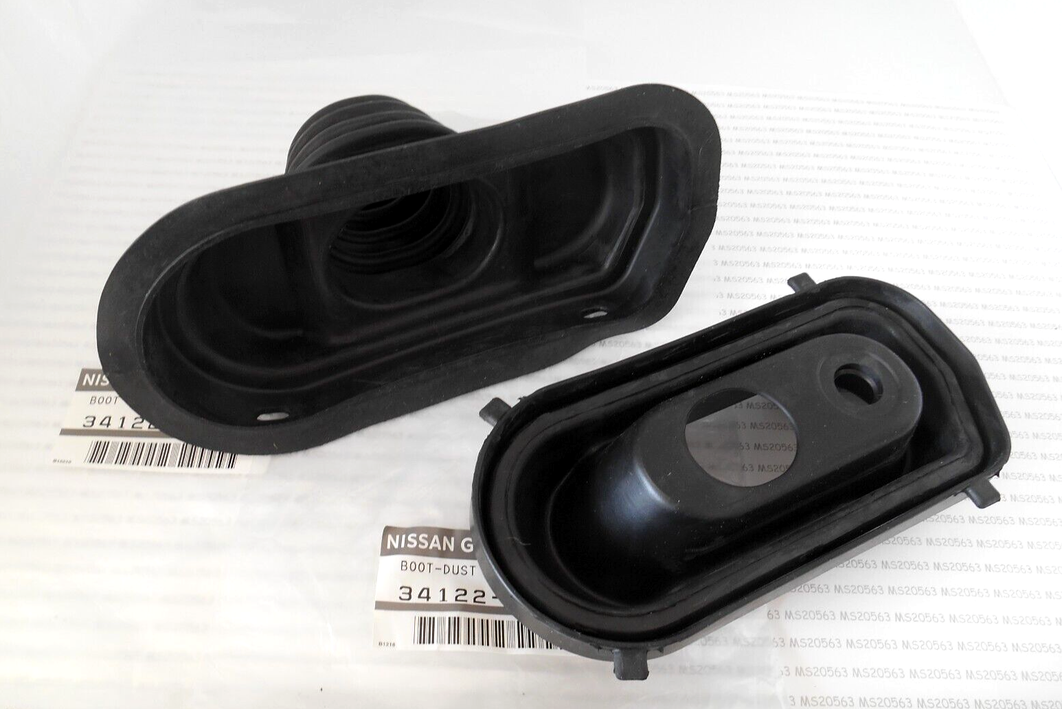 1990-96 Nissan 300ZX Genuine Shift Shifter Lever Top Bottom Dust Rubber ...