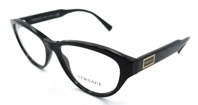 Versace Eyeglasses Frames VE 3276 GB1 54-15-140 Black Made in Italy | eBay