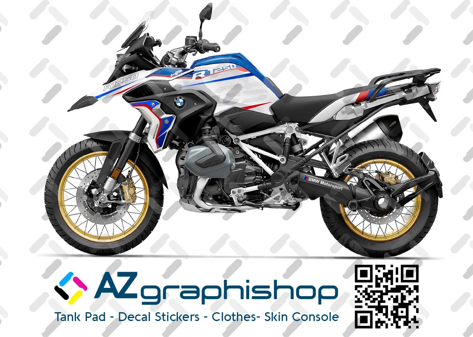 Sticker Set Motorrad BMW R 1250 GS HP Version FS-R1250GS-M | eBay