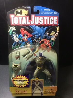Kenner DC Total Justice Batman with Flight Armor and Glider Cape MOC | eBay
