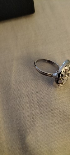 Beautiful Vintage Rhodium Plated SARAH COV Ring With Faux Marcasite ...