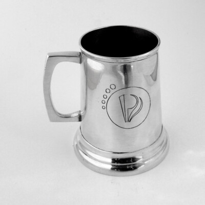 Tankard Style Mug Abstract Engravings Sterling Silver | eBay