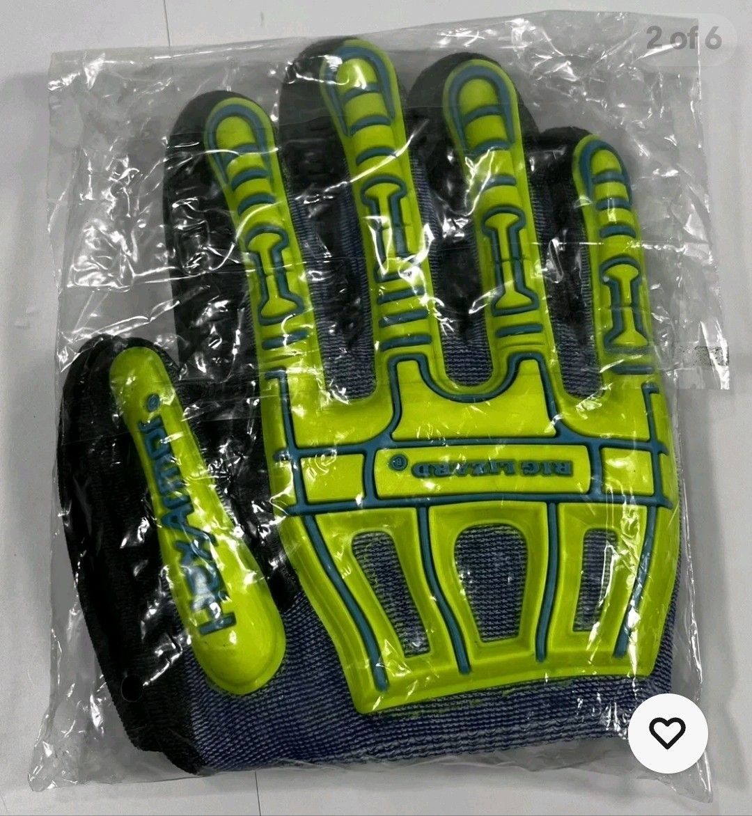 HexArmor 2095 Rig Lizard Thin Lizzie Glove ANSI Cut A6 Impact Resistant ...