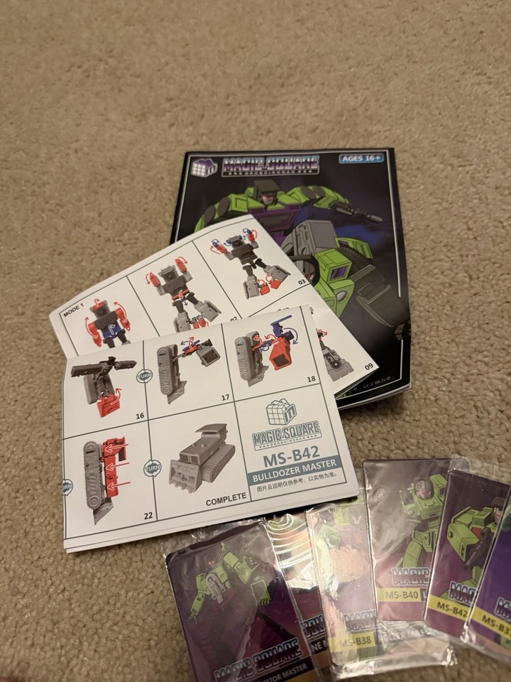 Magic Square Devastator MS-B37 B38 B39 B40 B41 B42 Masterpiece ...