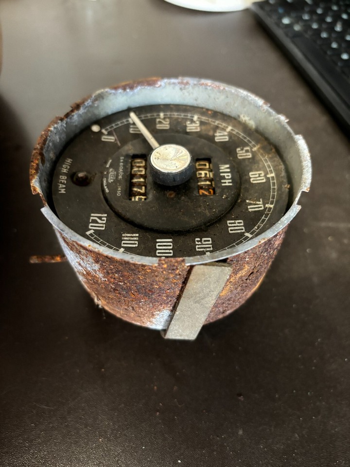 1958 MG MGA Speedometer Gauge | Black | mph | Jaeger | UK Made | # ...