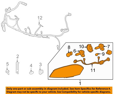 Chevrolet GM OEM 06-13 Impala-Headlight Head Light Headlamp 25958360 | eBay