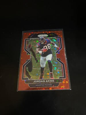 Jordan Akins 2021 Panini Prizm Red Disco Prizm /50 Texans 35 PWE | eBay