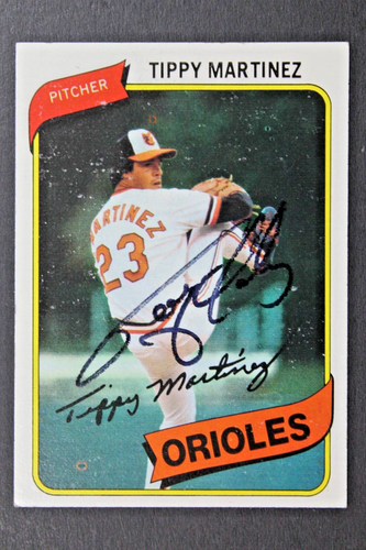 Tippy Martinez Baltimore Orioles Autographed 1980 Topps #7 Signed Baseball Card | eBay
