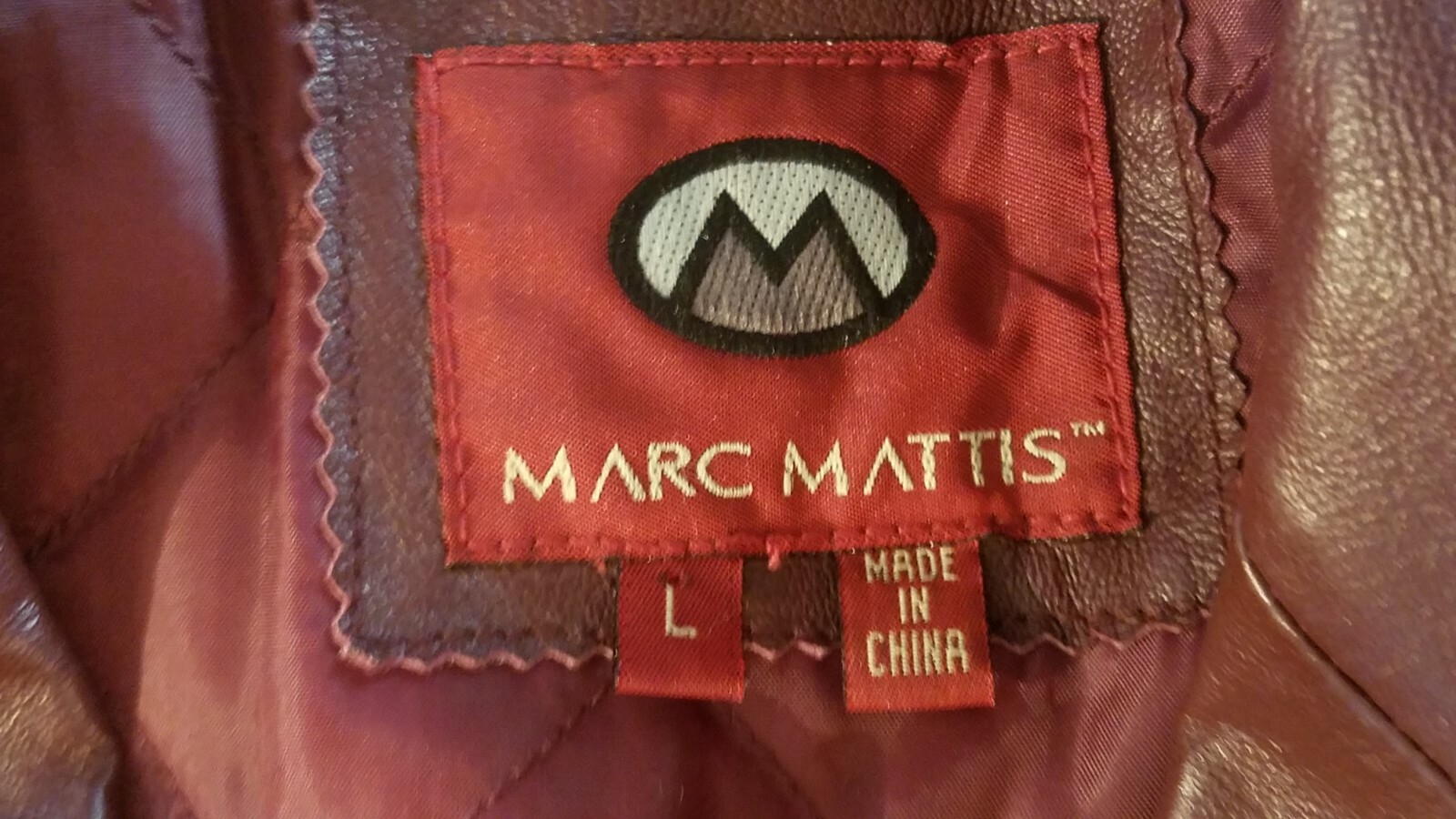Marc Mattis Women’s Leather Jacket Size L Large Burgundy Button Front ...