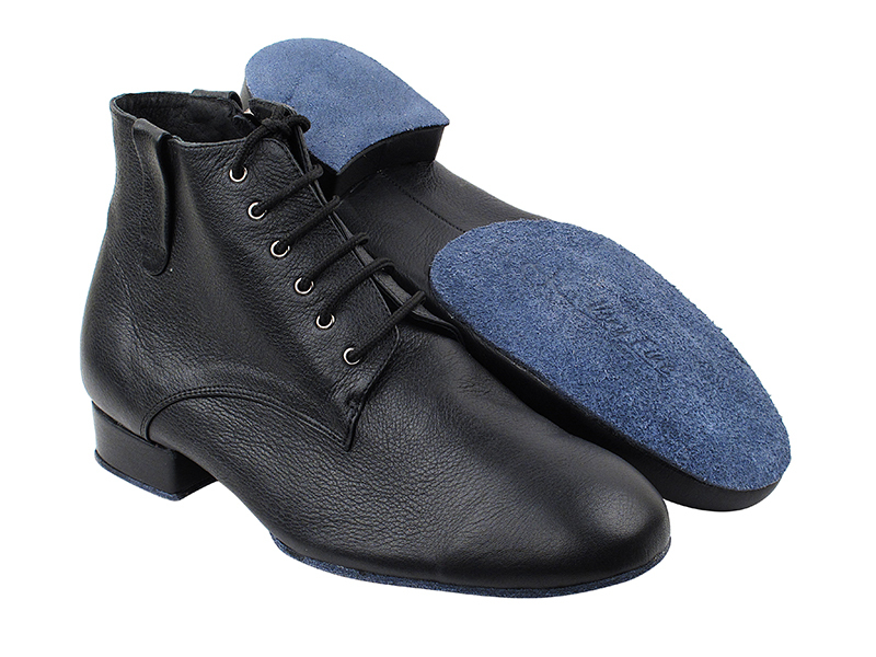 Very Fine Latin Salsa Ballroom Dance Men's RCCL9001 Black Leather Boots ...