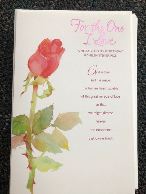 Helen Steiner Rice for The One I Love Birthday American Greetings Card ...