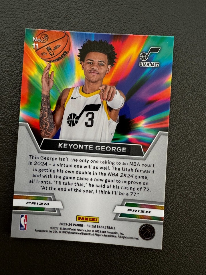 Keyonte George Rookie Card 2023 Panini Prizm Instant Impact Silver #11 ...