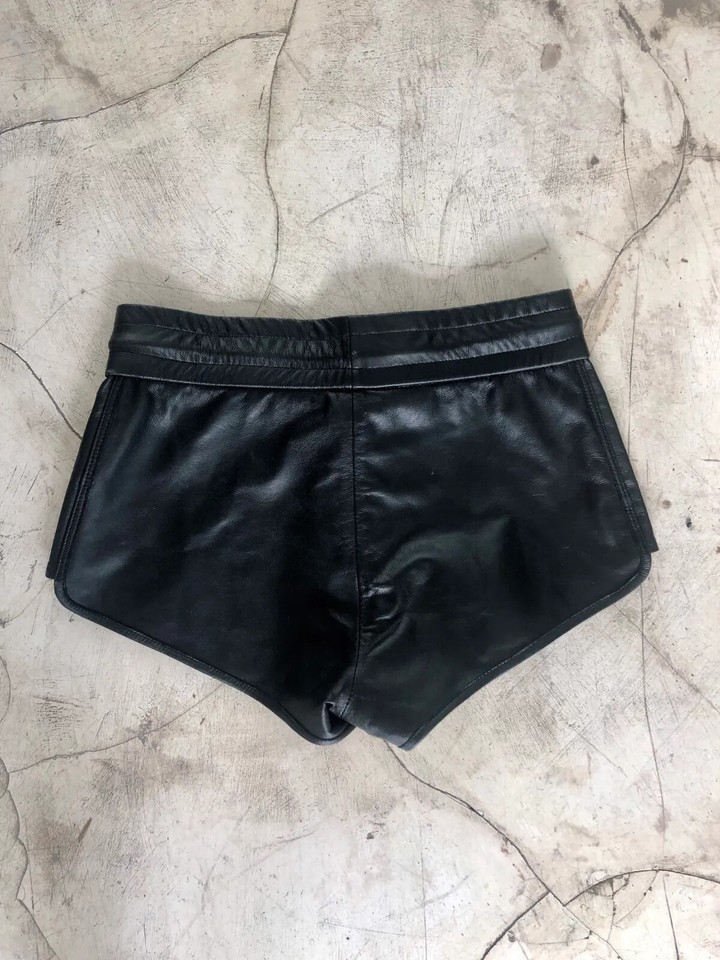 New Vintage leather shorts for Women's. Real Soft lambskin Boxer leather Shorts. | eBay