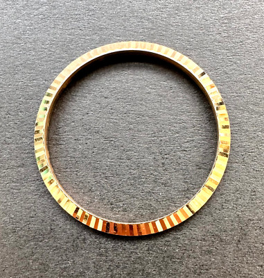 Original Genuine Rolex Fluted Bezel 18K Y/G Datejust 31mm - Parts | eBay