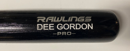 DEE GORDON DODGERS/MARLINS/REDS RAWLINGS PRO ENGRAVED NAME BLACK BAT | eBay