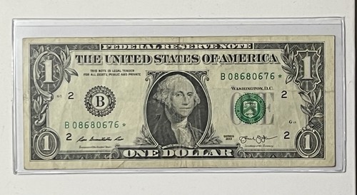 2013 B Duplicate Star Note One Dollar Bill B08680676* DC | eBay