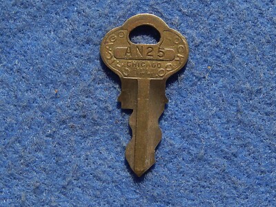 vintage coin op key: Chicago Lock key AN 25 | eBay
