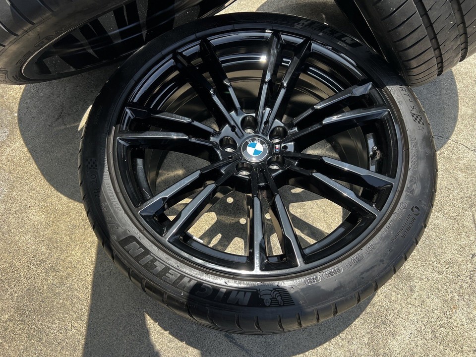 BMW M5 COMPETITION WHEELS RIMS TIRES OEM STOCK BLACK M 2022 FACTORY F90 ...