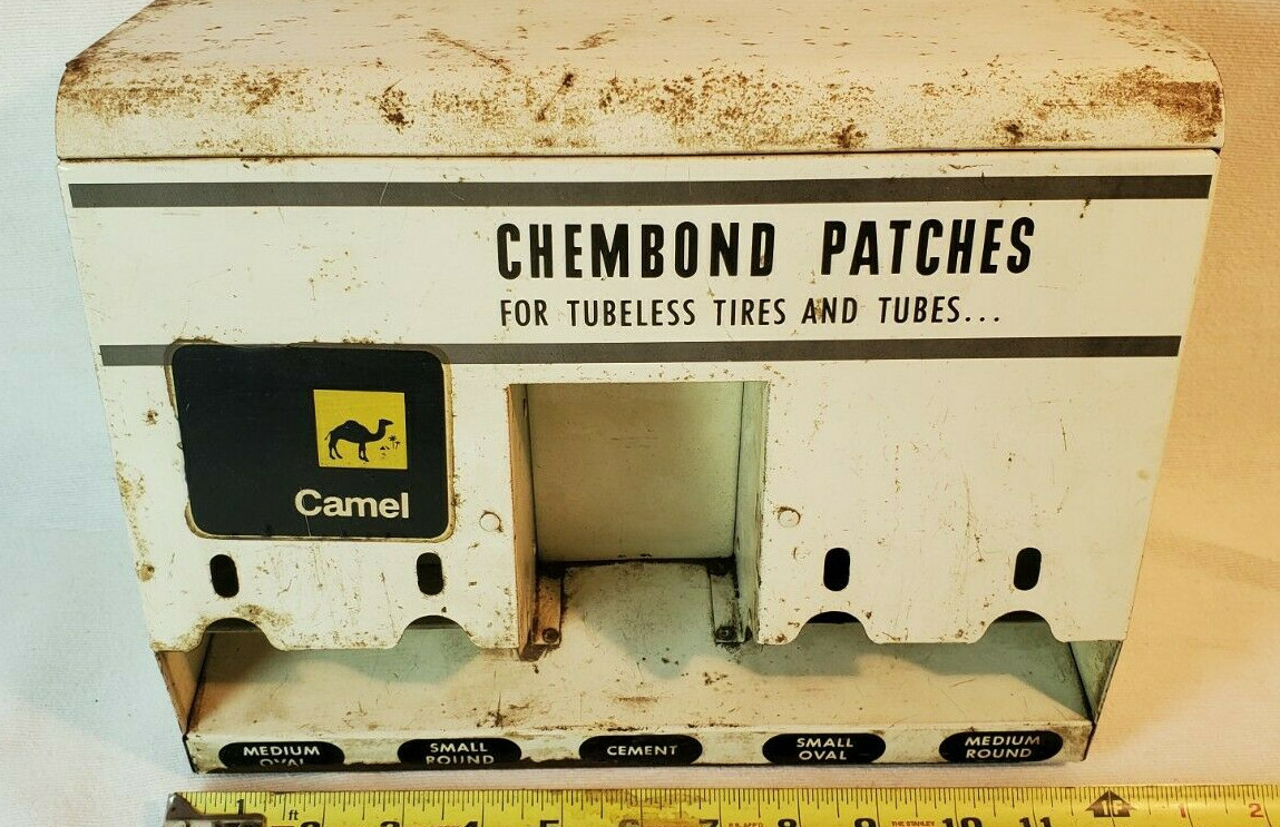 VTG CHEMBOND / CAMEL TIRE PATCH REPAIR GAS SERVICE STATION CABINET ...