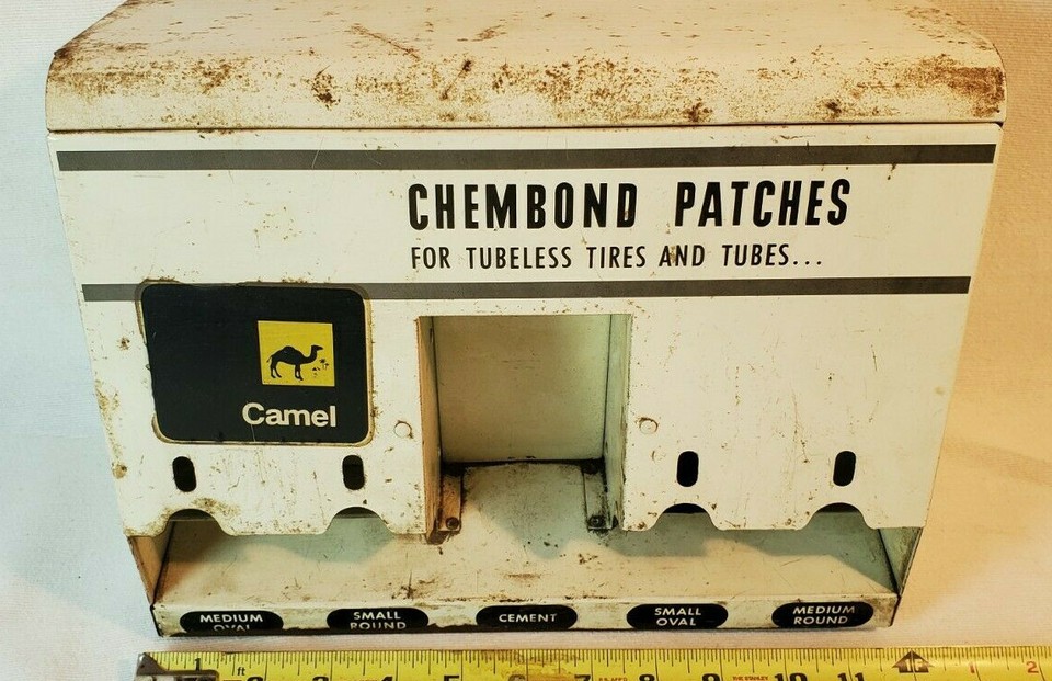 VTG CHEMBOND / CAMEL TIRE PATCH REPAIR GAS SERVICE STATION CABINET ...