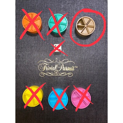 Trivial Pursuit Original Game Wedges Brown Only 1981 Vintage | eBay