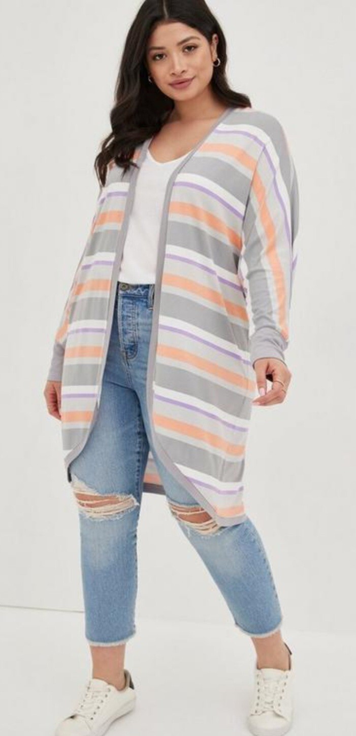 NWT Torrid Plus Size 1 1X 14/16 Super Soft Cocoon Cardigan Kimono ...