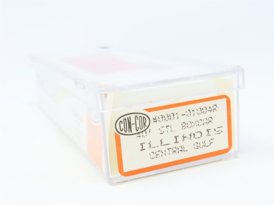 N Scale Con-Cor 0001-01004R ICG Illinois Central Gulf 40' Steel Boxcar ...