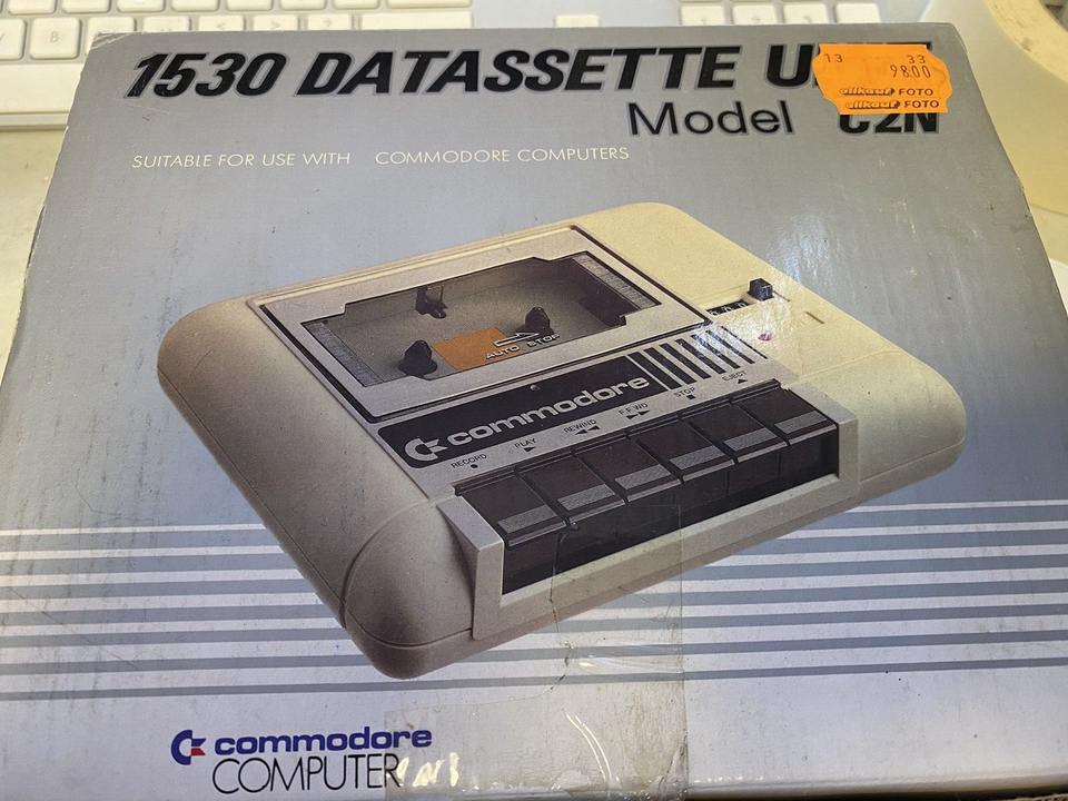 Commodore Computer 1530 Datassette Unit Model C2N Cassette with Box ...