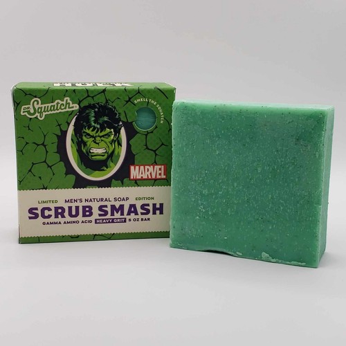Dr. Squatch Incredible Hulk Scrub Smash Ltd Ed Bar Soap All Natural 5oz ...