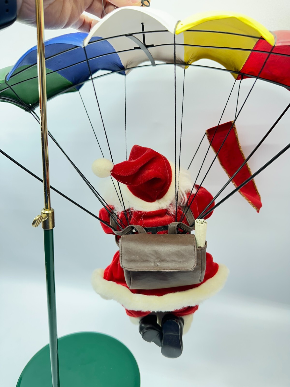 Telco Creations Holiday Decor Parachute Santa Musical Christmas Mobile ...