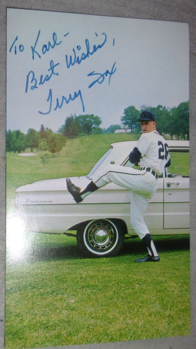 Lot of 2 1962 Ford Motor Detroit Tigers postcard Terry Fox Larry ...